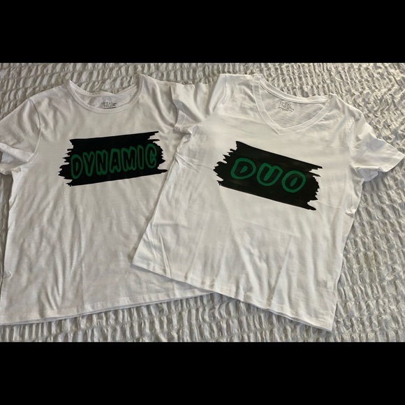 Gildan | Tops | His And Her Matching Dynamic Duo Tshirts | Poshmark